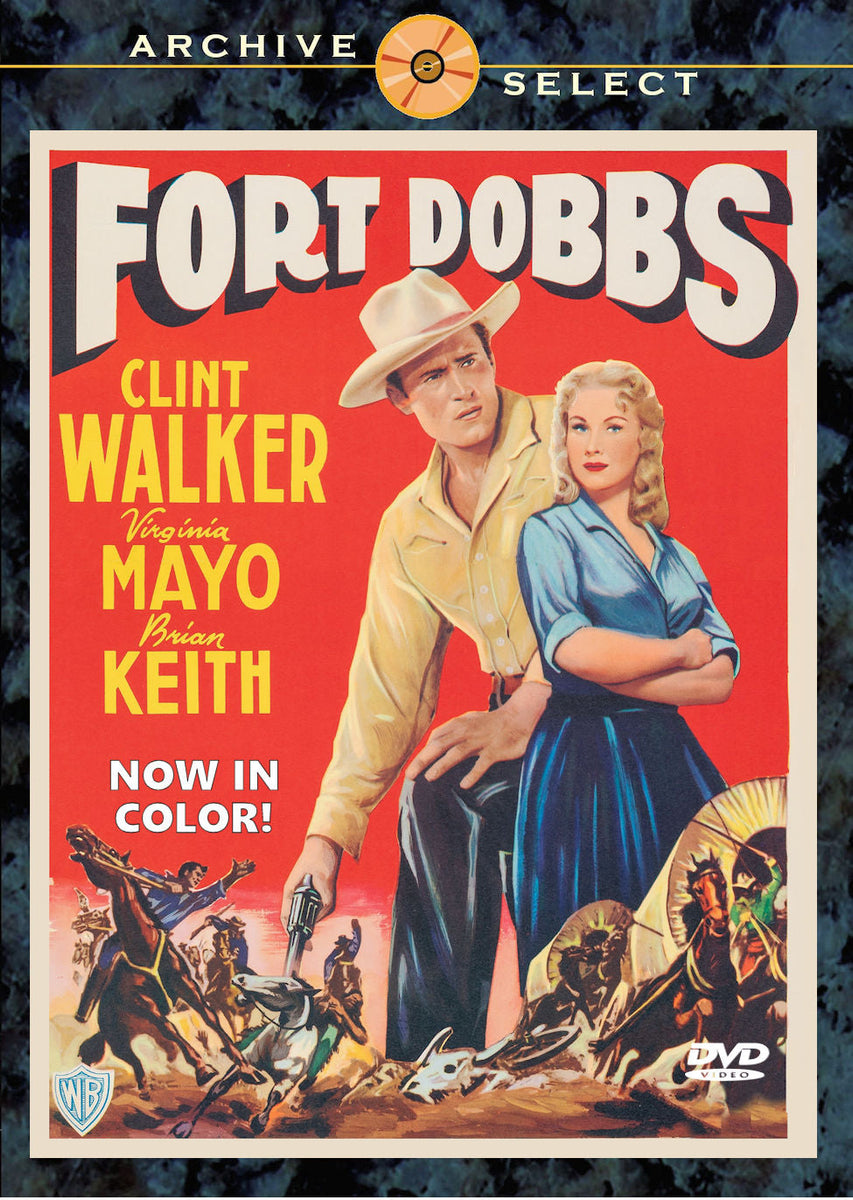 FORT DOBBS COLORIZED (1958) DVD Clint Walker Virginia Mayo Brian Keith ...