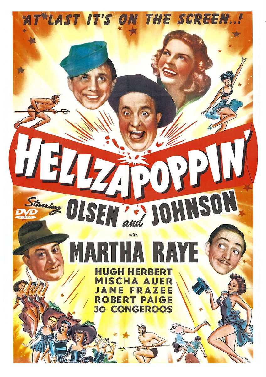 Hellzapoppin’ 1941 DVD Ole Olsen Chic Johnson Martha Raye - Hilarious ...