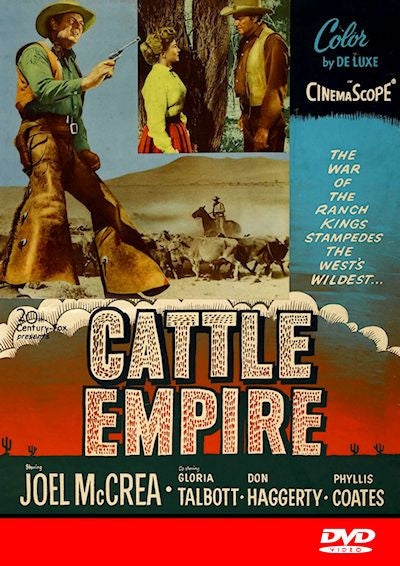 Cattle Empire 1958 DVD Joel McCrea Gloria Talbott Bing Russell – Movie ...